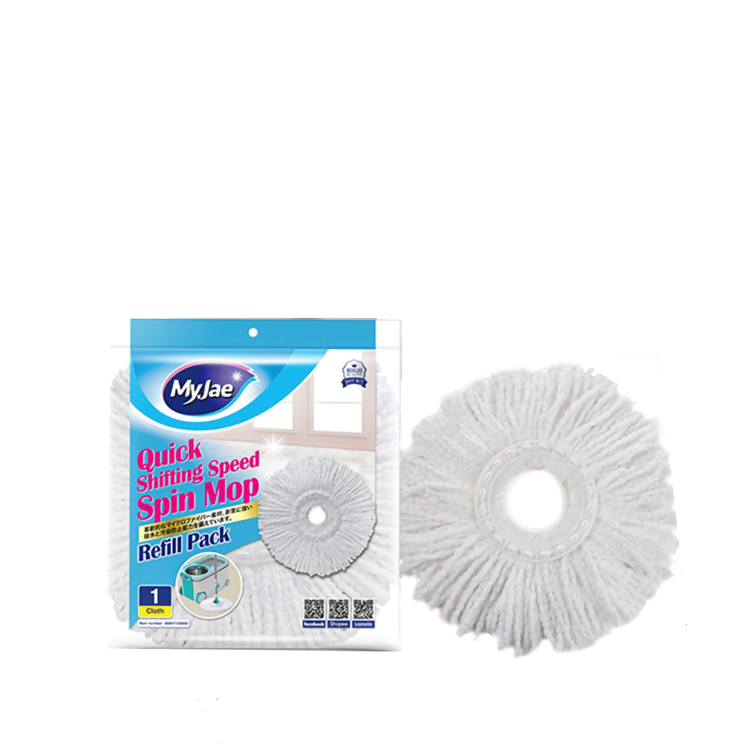 Myjae Quick Shifting Speed Spin Mop Refill Pack | Fast & Easy Clean